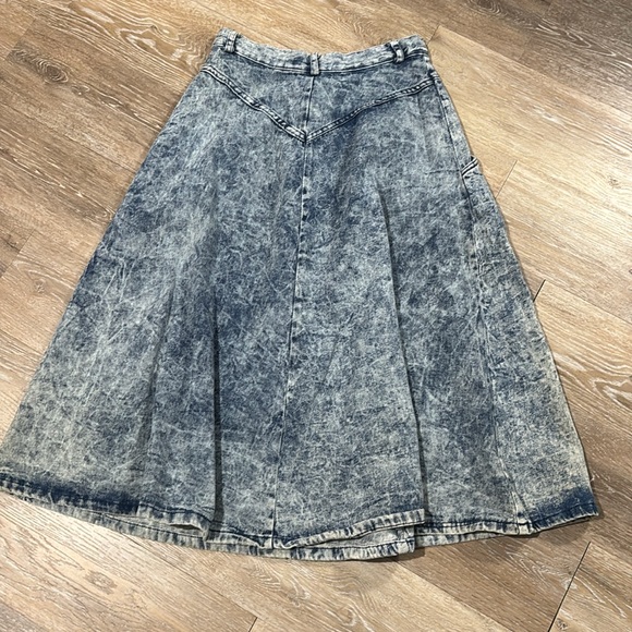 Vintage | Skirts | Vintage 8s Stone Washed Jean Skirt | Poshmark
